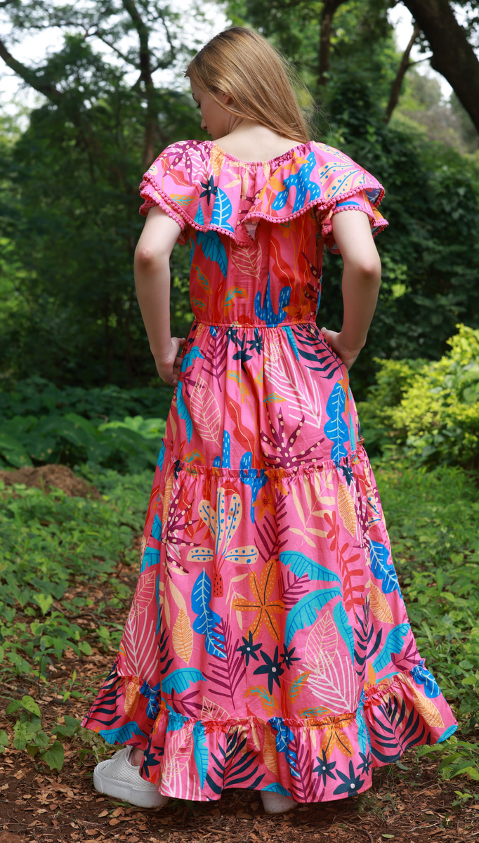 PINK PALMS ARIANNA Dress – Maude Vivante