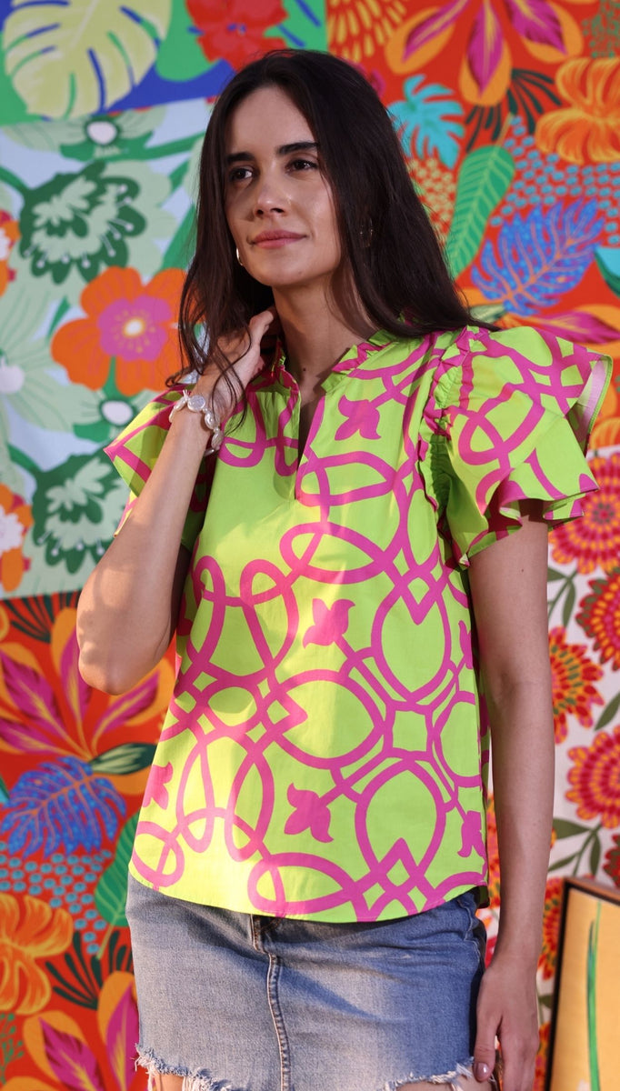 LACE LOOPS WREN Top – Maude Vivante